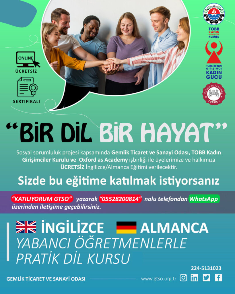 Odamız Öncülüğünde “Bir Dil Bir Hayat” Yabancı Dil Programları Başladı ...